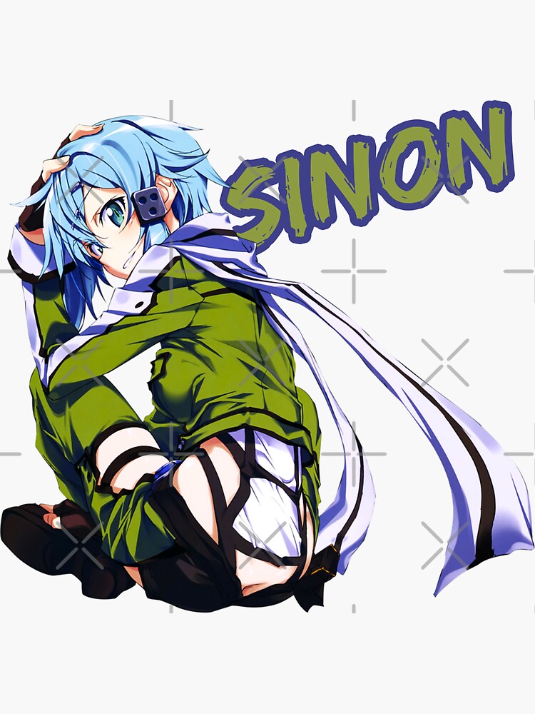 "Shino Asada | Sinon | Sword Art Online | Anime" Sticker for Sale by ...