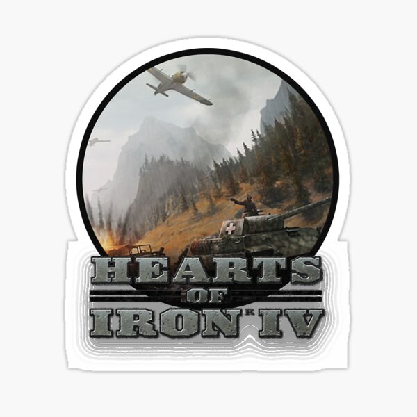"hearts of iron" Sticker for Sale by stickersbyje | Redbubble