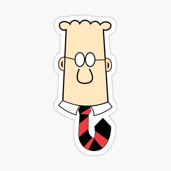 "Dilbert Classic Artwork" Sticker for Sale by Blizoura | Redbubble