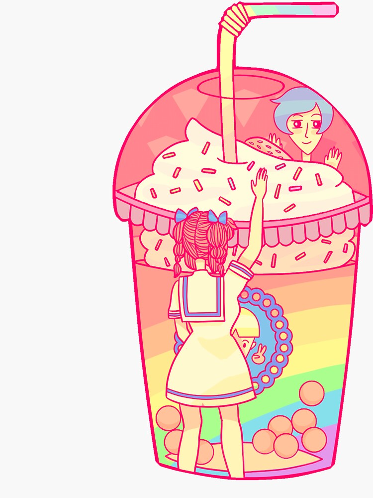 "Senpai Club Fanart " Sticker for Sale by linnebutt | Redbubble