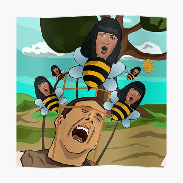 "Not The Cardi Bees!" Poster by Barnyardy | Redbubble