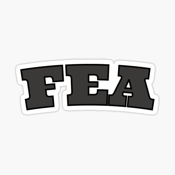 "FEA" Sticker for Sale by ghewa | Redbubble