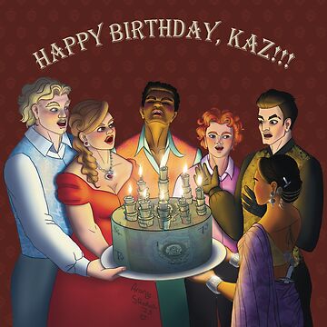 "Happy Birthday Kaz!" Art Print for Sale by Arany-Studio | Redbubble