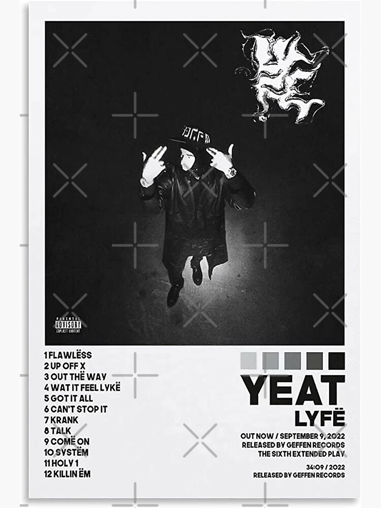 " Yeat - AftërLyfe" Poster for Sale by GEAR--X | Redbubble