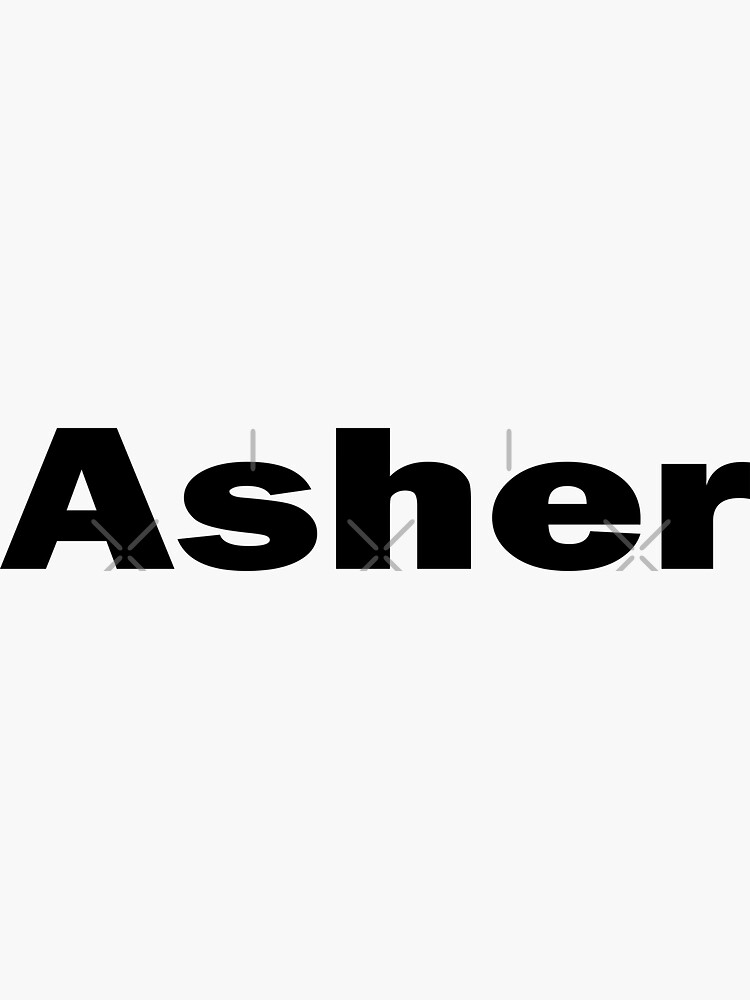 "Asher Name Inspired" Sticker by ProjectX23 | Redbubble