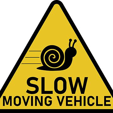 "Slow Moving Vehicle" Sticker for Sale by MagicalArtNew ⭐⭐⭐⭐⭐ | Redbubble