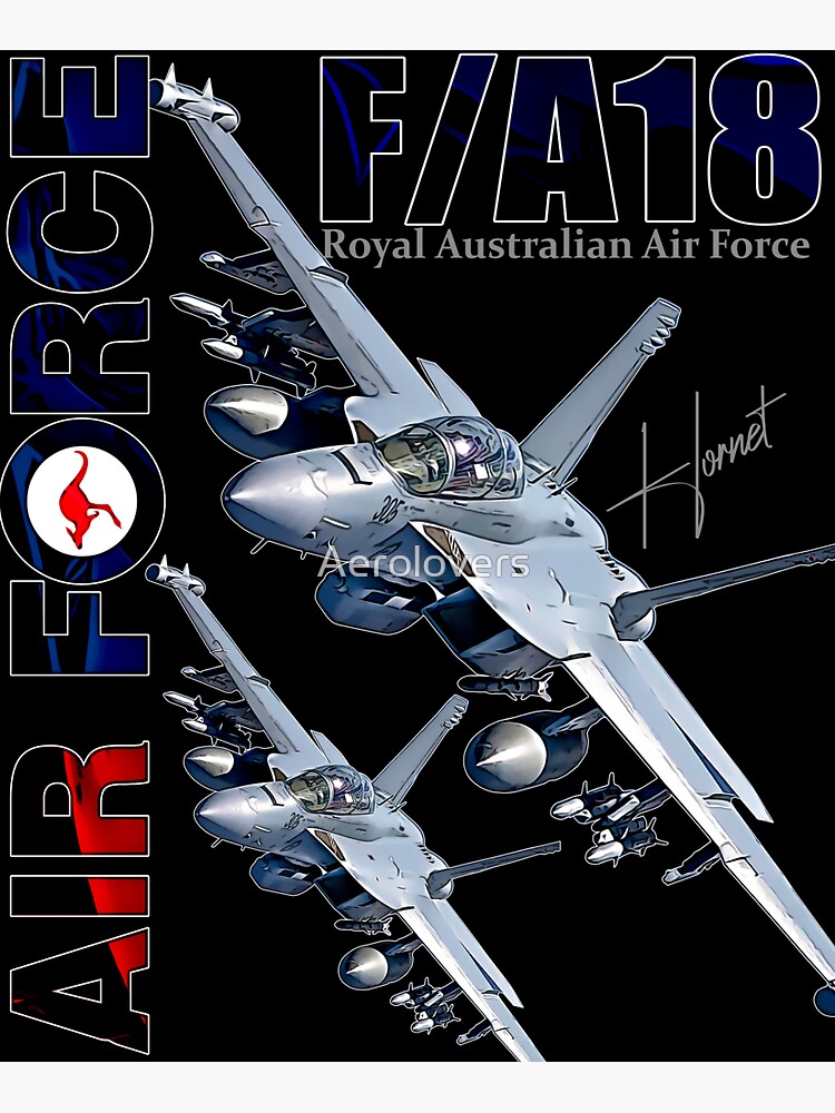 "RAAF Australian Air Force FA18 Hornet Fighterjet" Sticker for Sale by Aerolovers | Redbubble