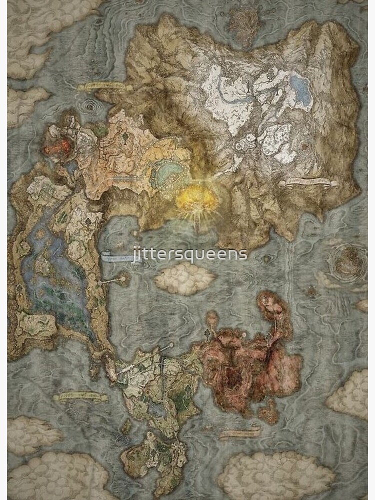 "Elden Ring Map" Art Board Print for Sale by jittersqueens | Redbubble