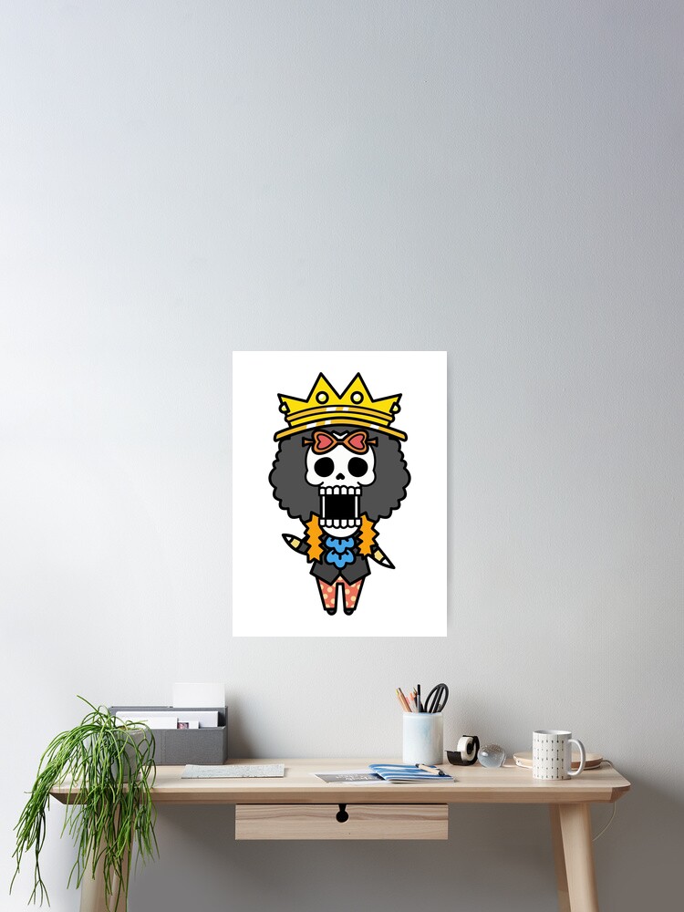 "Brook chibi One Piece (post time-skip outfit)" Poster for Sale by ...