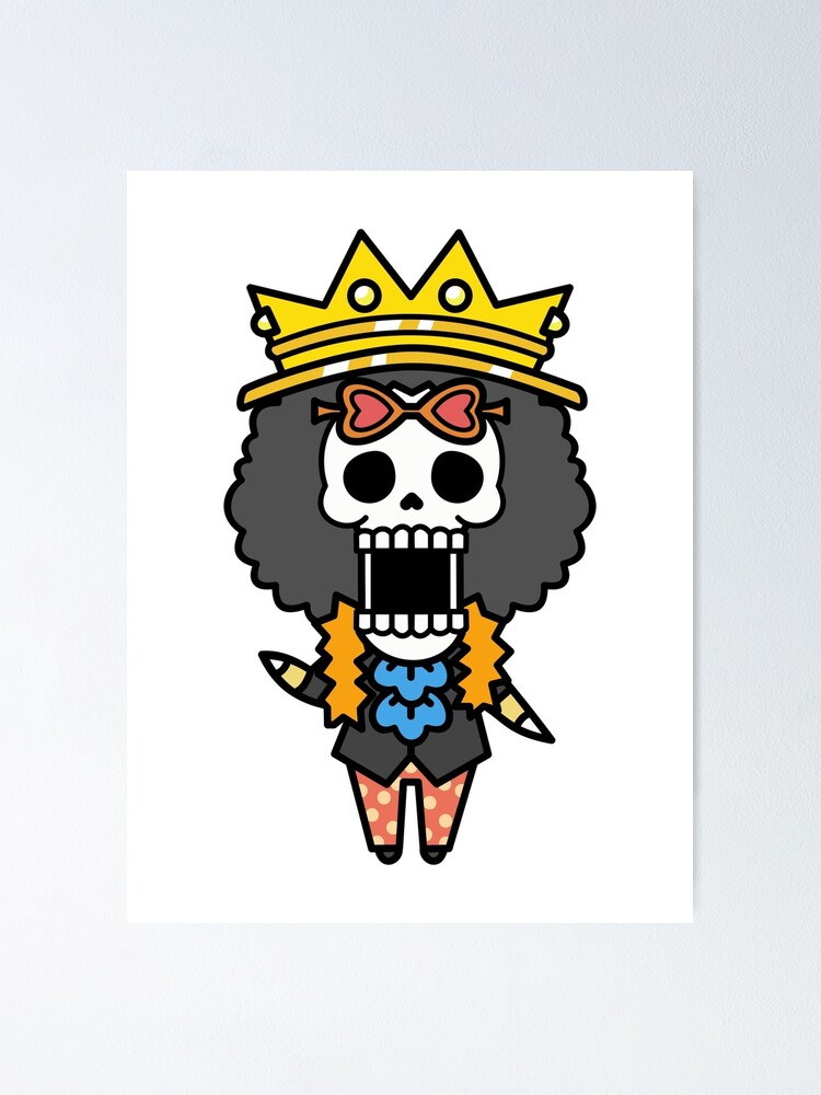 "Brook chibi One Piece (post time-skip outfit)" Poster for Sale by ...