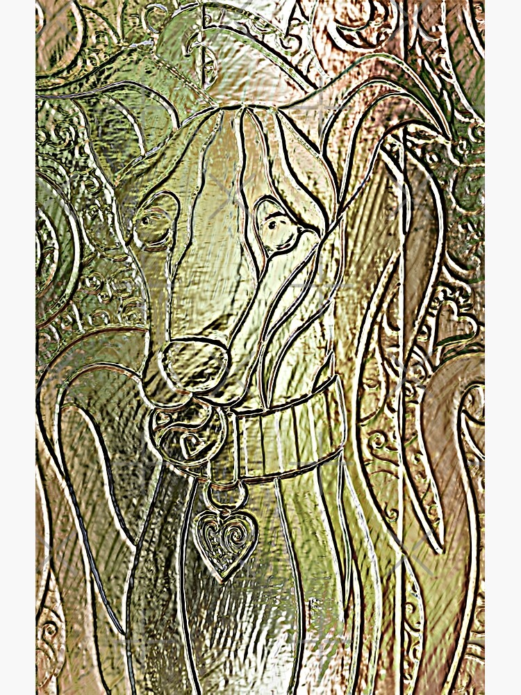 "Gold dog" Poster by kiklop99 | Redbubble