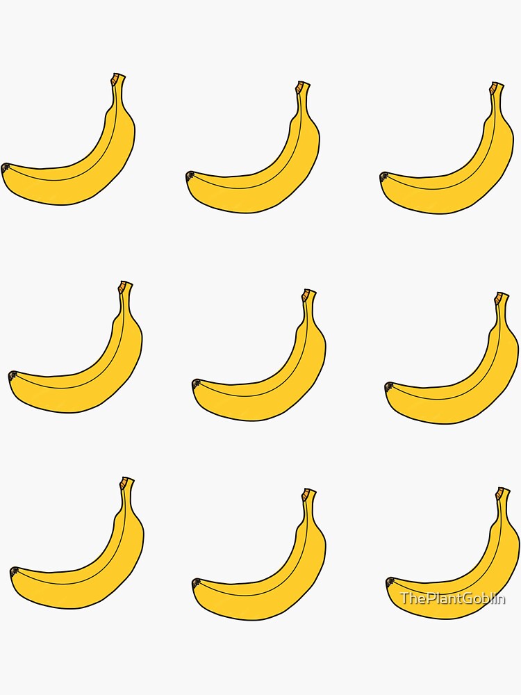 "Bananas" Sticker for Sale by ThePlantGoblin | Redbubble