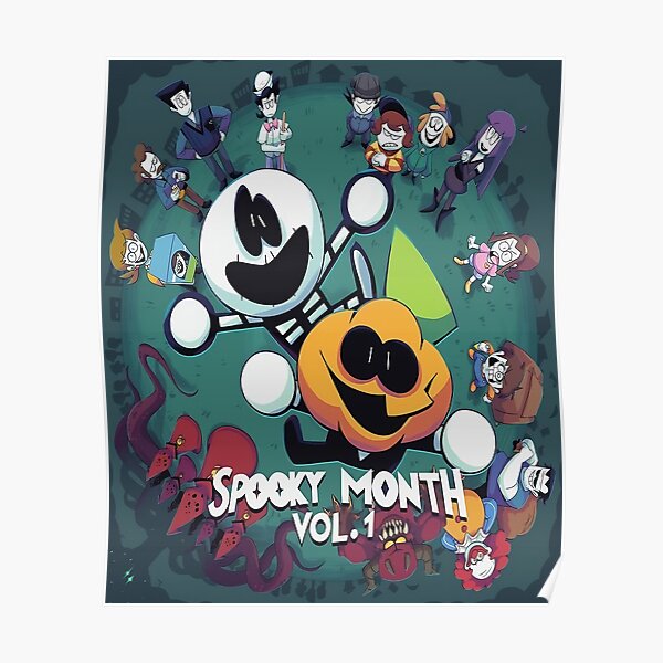 "spooky month" Poster for Sale by vivianahardwick | Redbubble