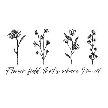 "RM INDIGO WILDFLOWER Flowerworks lyrics Design" Sticker for Sale by ...