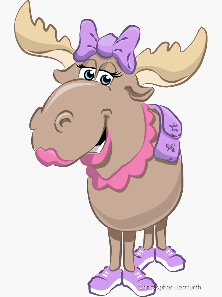 "Maddie Moose" Sticker for Sale by cherrfurth | Redbubble