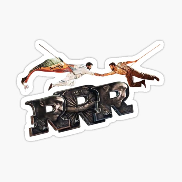 "rrr | Ramcharan | Jr NTR | SS Rajamouli " Sticker for Sale by Shopy ...