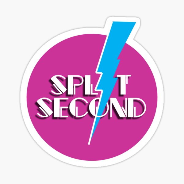 "Split Second" Sticker for Sale by gameshowfan2001 | Redbubble