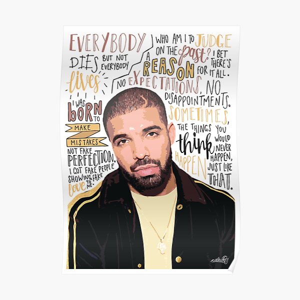 "Drake" Poster by Naomillustrates | Redbubble