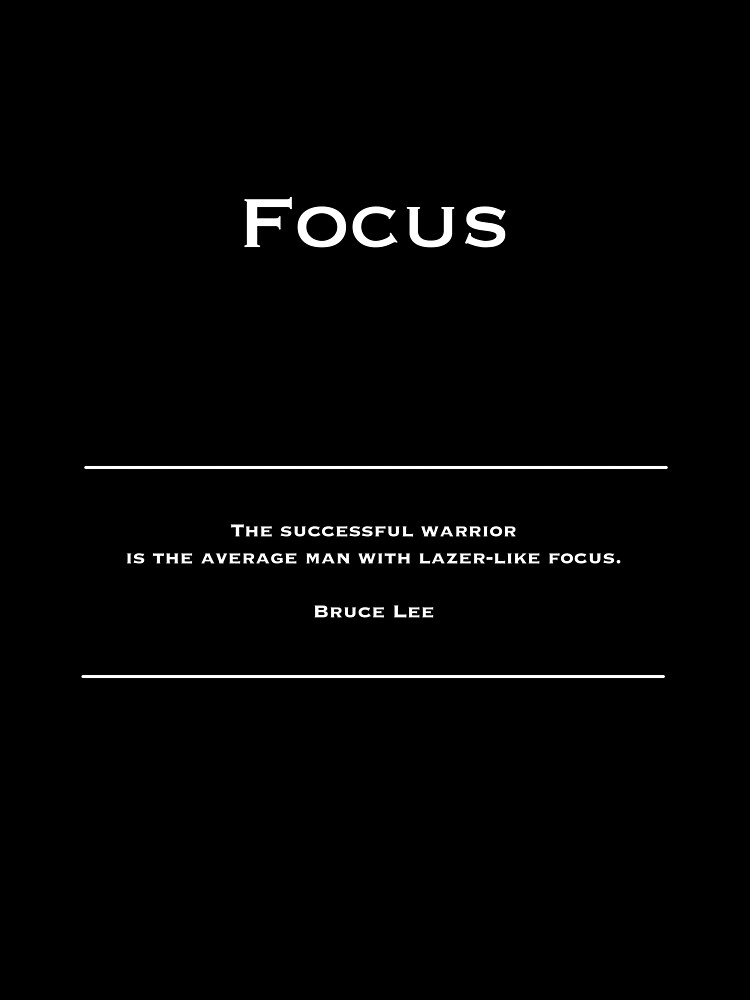 "Focus - Motivational Inspirational Corporate Office Wall Art Black and ...