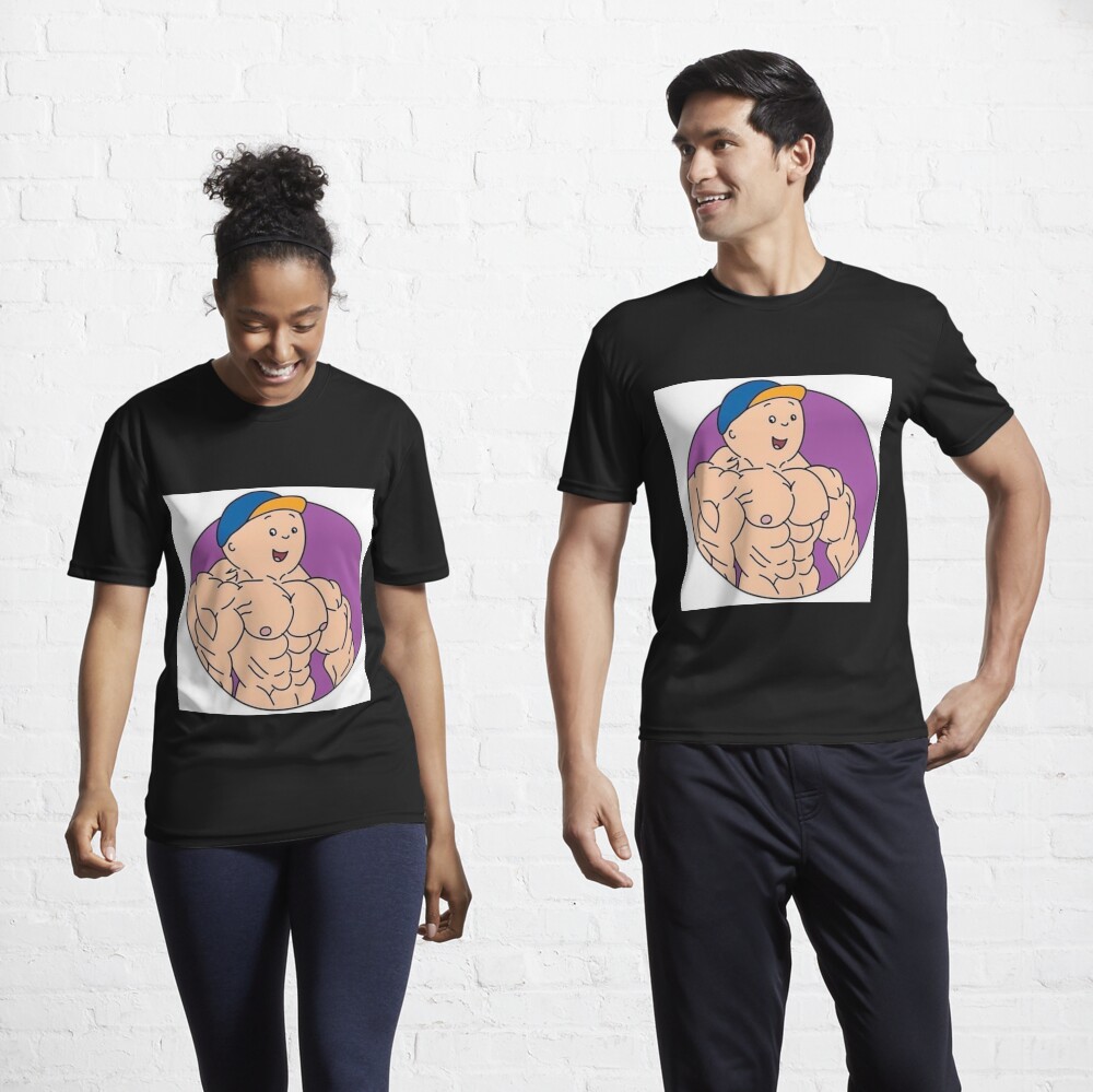 "Buff Af Caillou" Sticker for Sale by oharachic | Redbubble