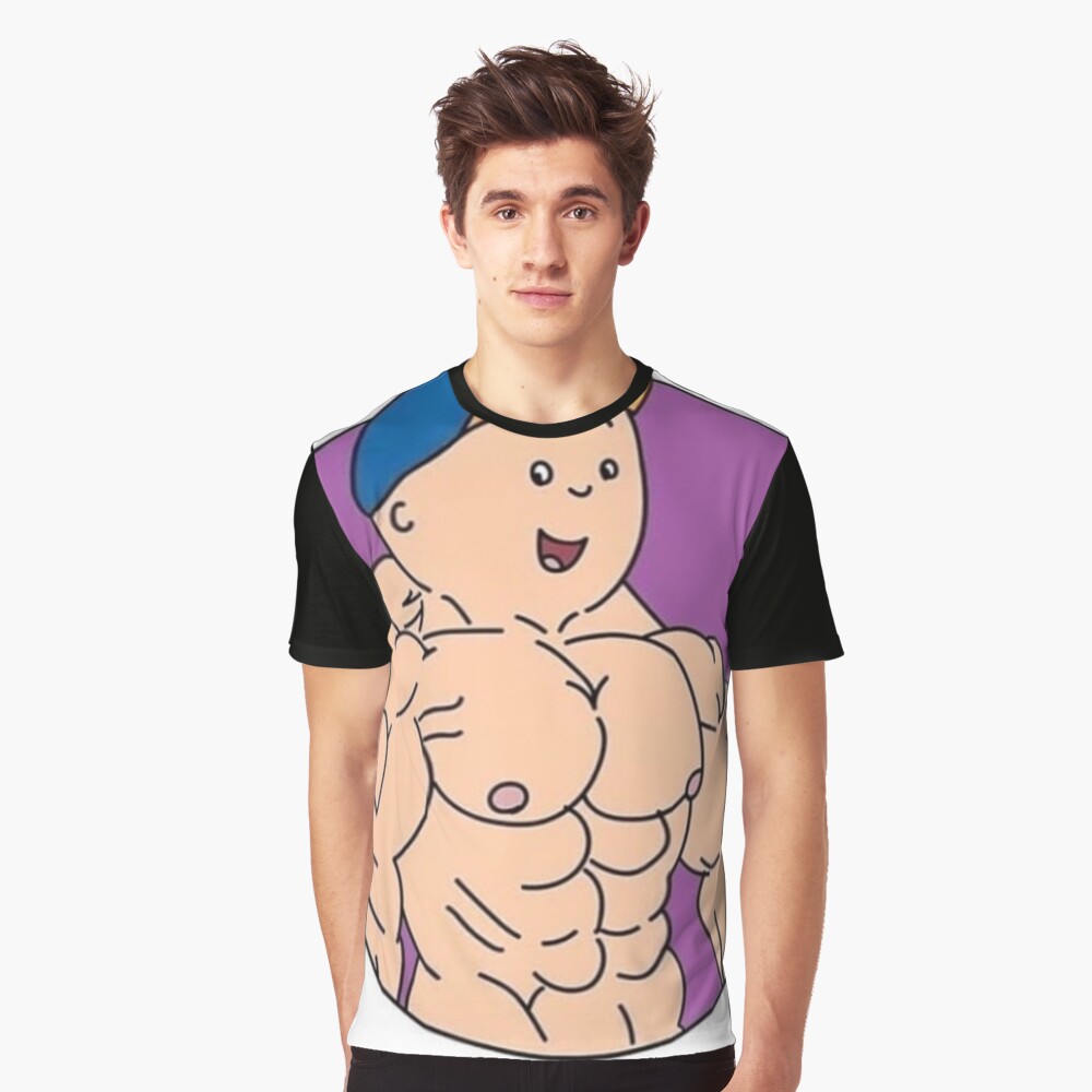 "Buff Af Caillou" Sticker for Sale by oharachic | Redbubble