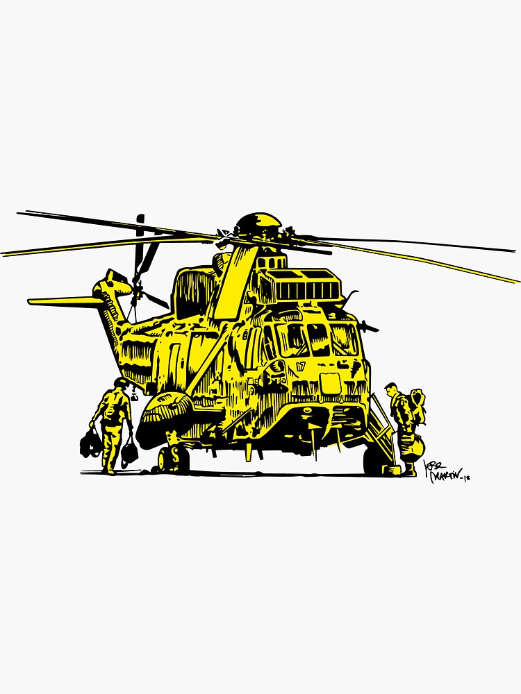 "SAR Helicopter" Sticker for Sale by TheGraphicPath | Redbubble