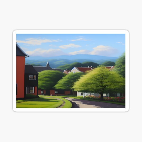 "The town hall" Sticker for Sale by vawnbillionaire | Redbubble