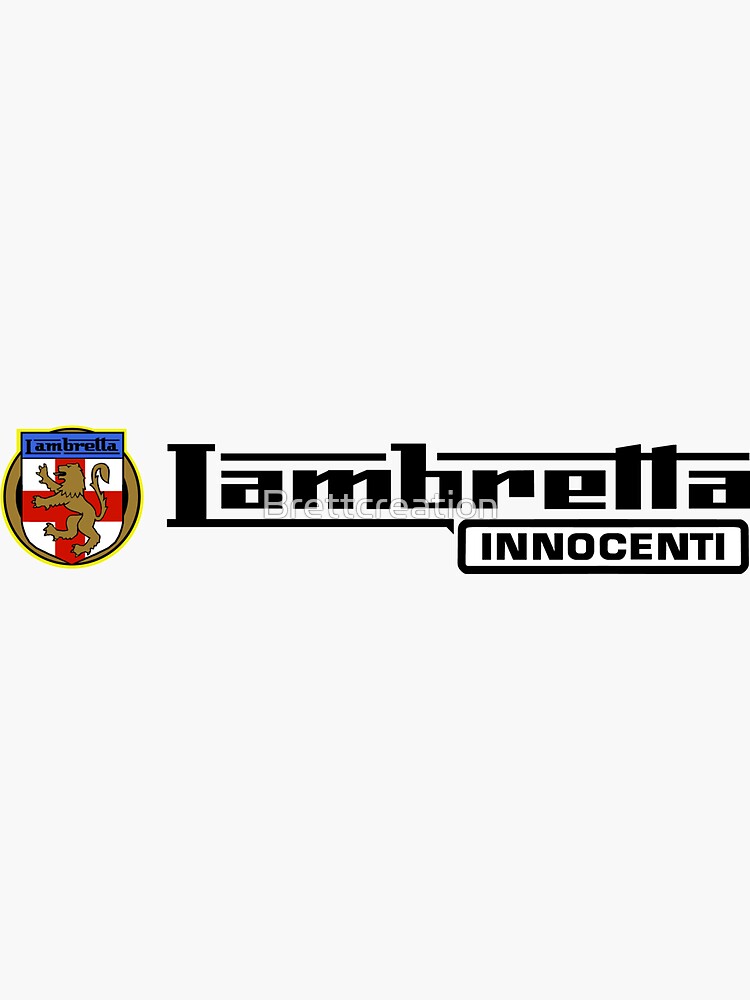 "Innocenti Lambretta Shield Logo" Sticker for Sale by Brettcreation ...