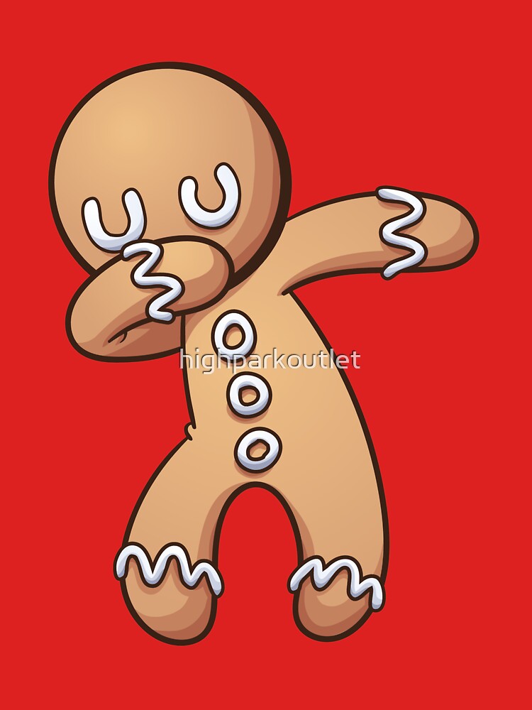 "Dabbing Gingerbread Man Christmas X-mas" T-shirt for Sale by ...