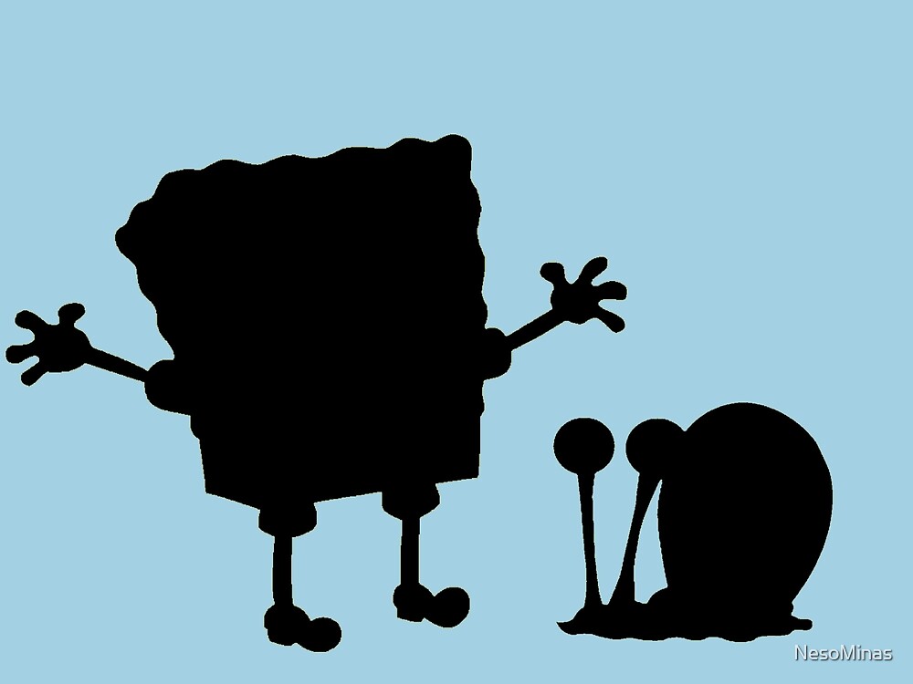 "Spongebob Gary Silhouette " by NesoMinas | Redbubble