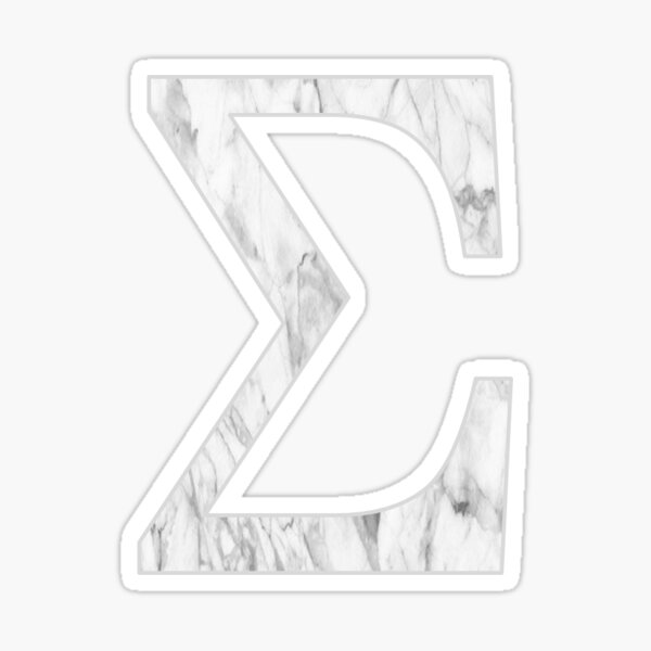 "Sigma" Sticker for Sale by lenicevictoria | Redbubble