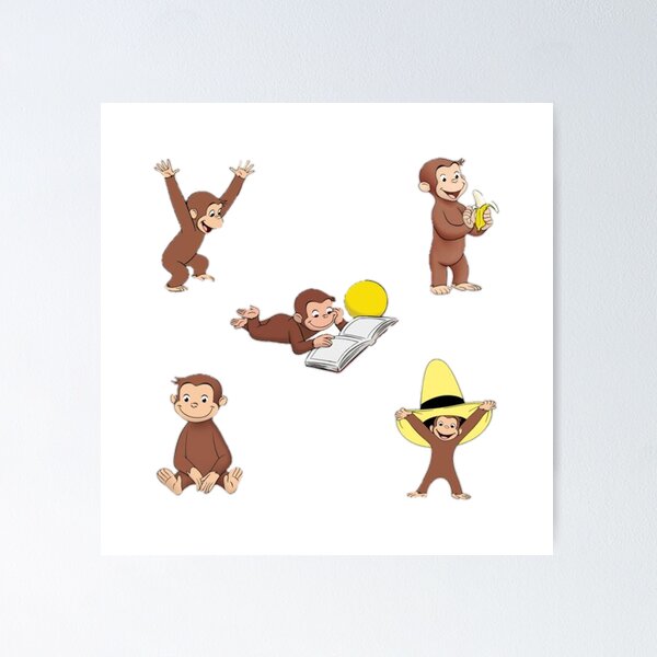 "curious george" Poster by Ford3 | Redbubble