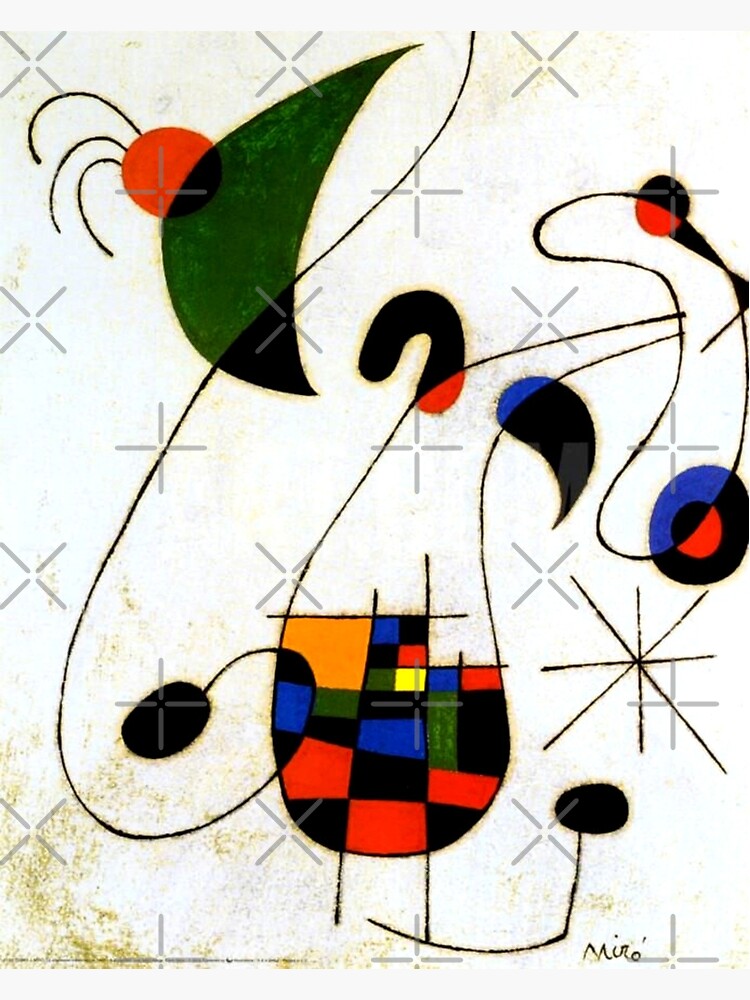 Joan Miró Modern Art Print | Joan Miro Fine Art Premium Matte Vertical ...