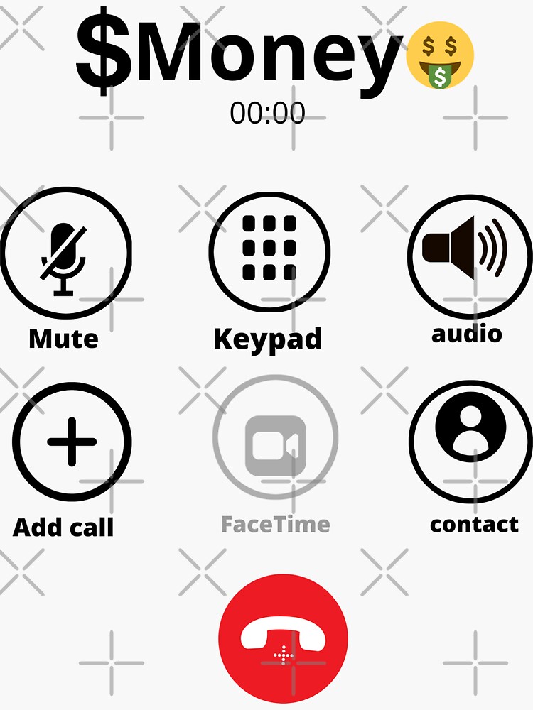 "Money call money call me money calling" Sticker for Sale by Mh620 ...