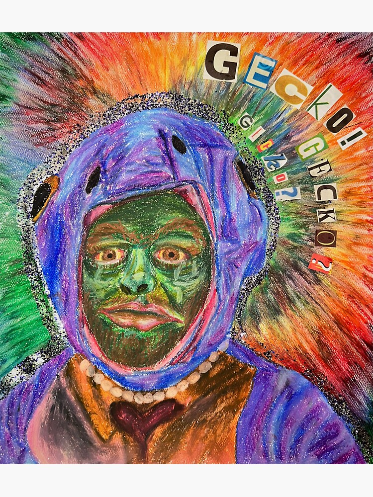 "Psychadelic Therapy Gecko Fan Art " Sticker for Sale by marylovesshrek ...