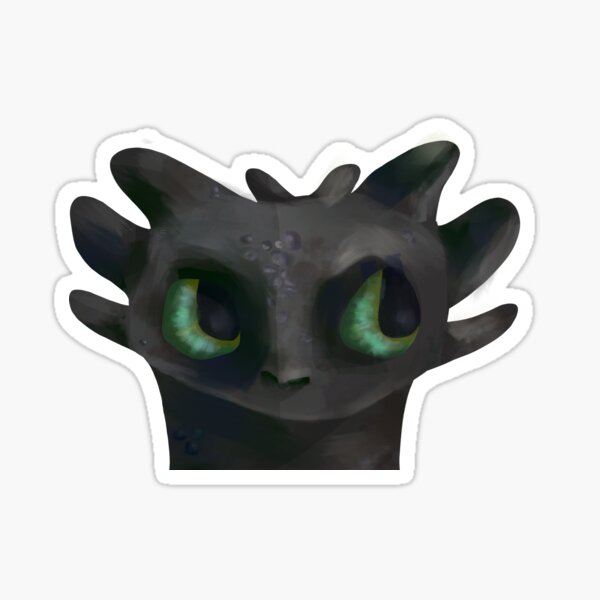 "toothless digital drawing" Sticker for Sale by okithecoo | Redbubble