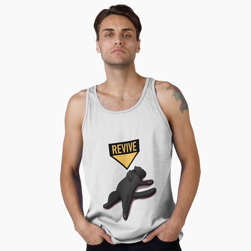 "Revive Cat (Black)" Sticker for Sale by FluffballDesign | Redbubble