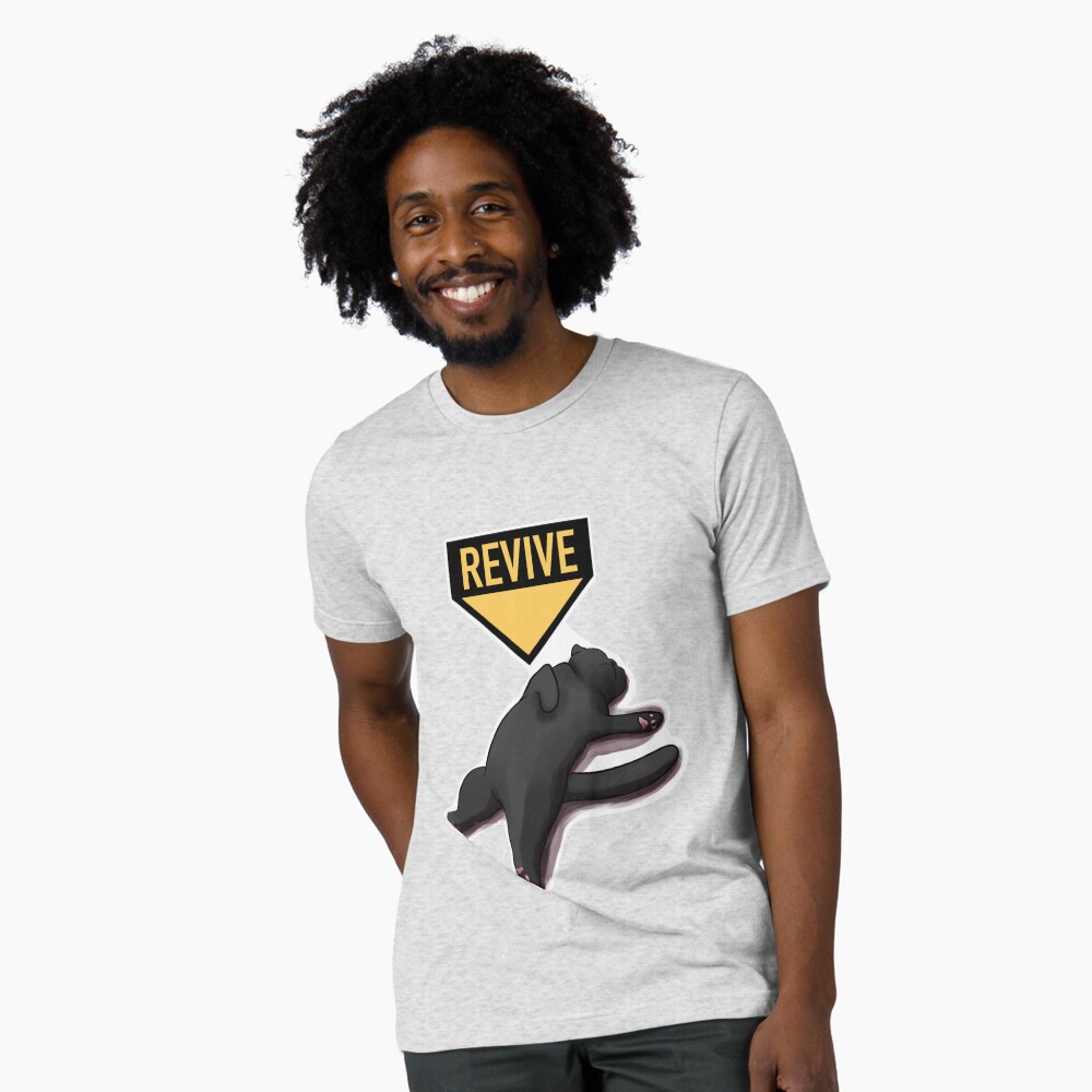 "Revive Cat (Black)" Sticker for Sale by FluffballDesign | Redbubble