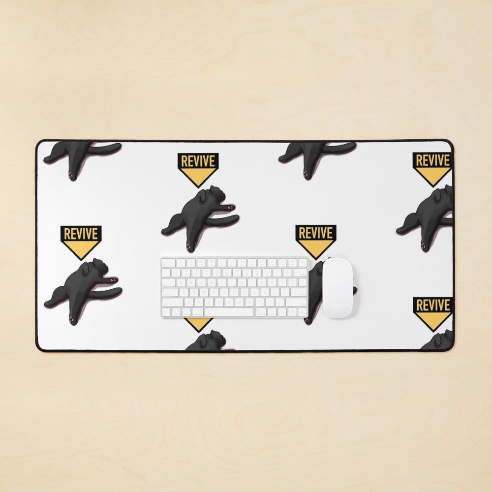 "Revive Cat (Black)" Sticker for Sale by FluffballDesign | Redbubble