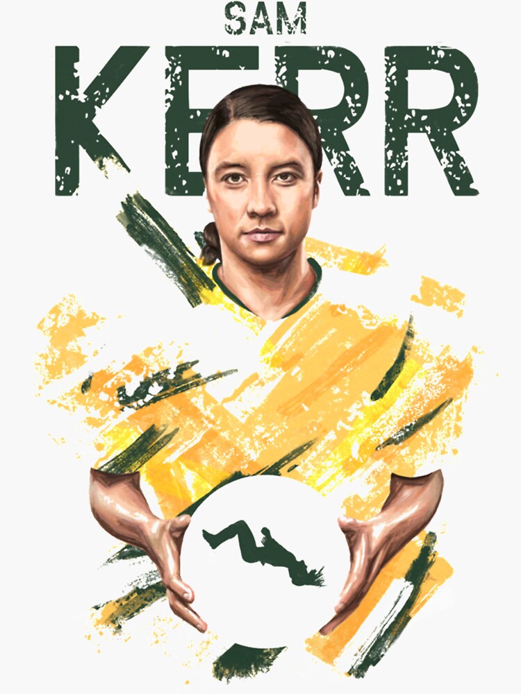 "Sam Kerr " Sticker for Sale by ArtTeckk | Redbubble