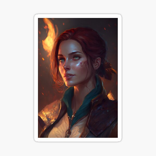 "Triss merigold" Sticker by Haldor-Hawke | Redbubble