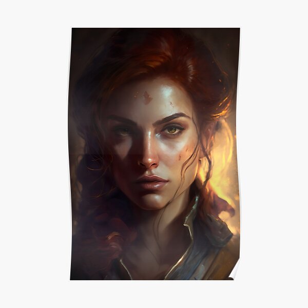 "Triss merigold" Poster by Haldor-Hawke | Redbubble