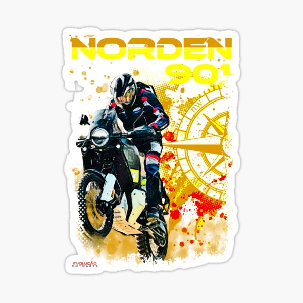 "Norden 901 Windrose Adventure" Sticker for Sale by Evomotoarte | Redbubble
