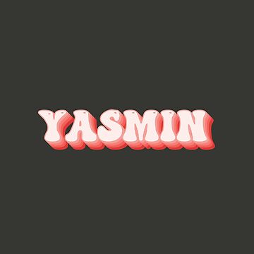 "Yasmin - Name" Sticker for Sale by kindxinn | Redbubble