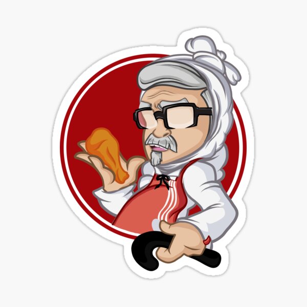 "KFC CHARACTER GRAFFITI" Sticker for Sale by thecopong | Redbubble