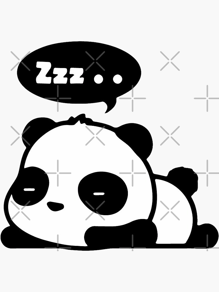 "Sleeping panda" Sticker for Sale by ivanadraly | Redbubble