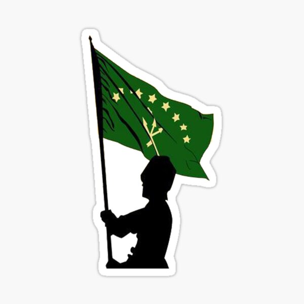 "Circassian flag" Sticker for Sale by DZIWAWA | Redbubble