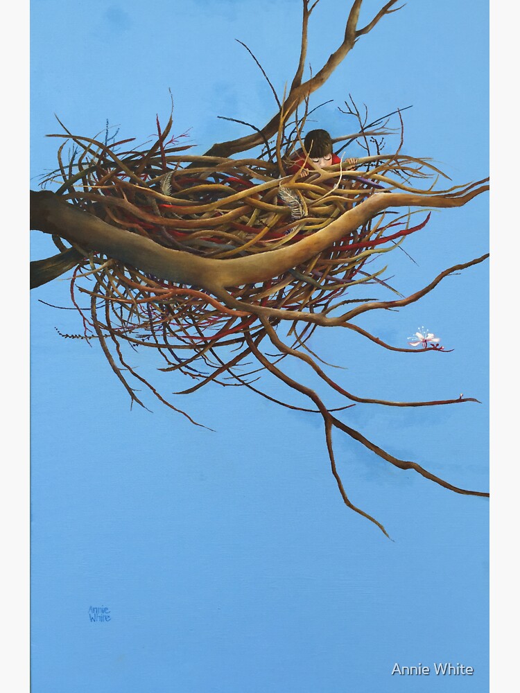 "Nestling" Sticker for Sale by AnnieWhite | Redbubble