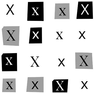 "Newspaper clippings letter X set" Sticker for Sale by Words-Artist ...