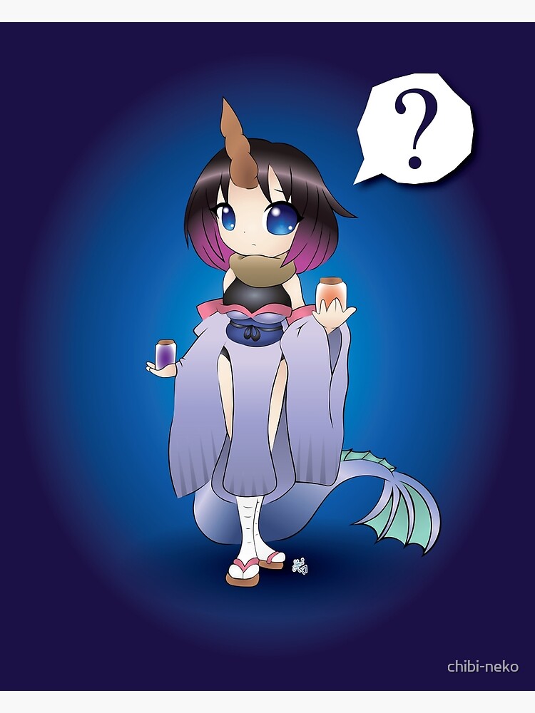 Poster « Mlle Kobayashis Dragon Maid - Elma », par chibi-neko | Redbubble